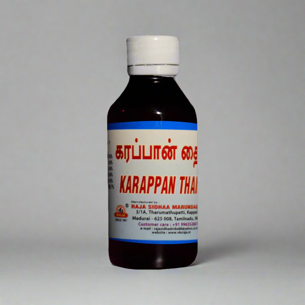 VKS Raja Sidhaa | Karappan Thailam | 100ml – Jothi Herbals
